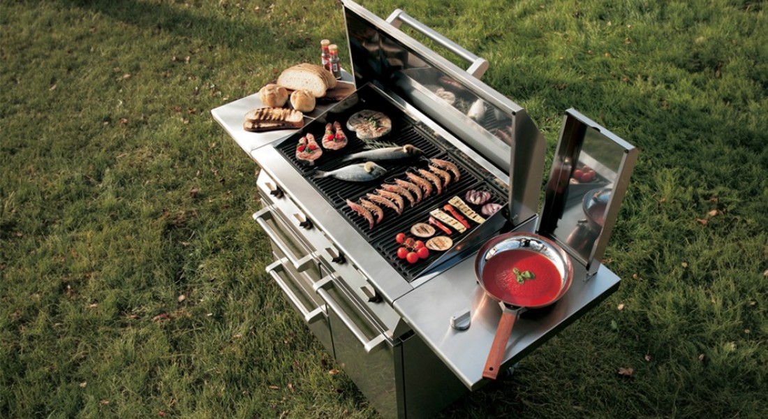 Swing barbecue unit 90 | Steel - UW-tuin.nl