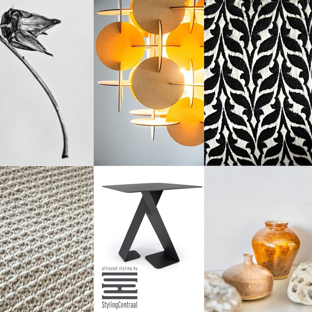 Moodboard interieur: Samensmelting van textuur en - UW-woonmagazine.nl