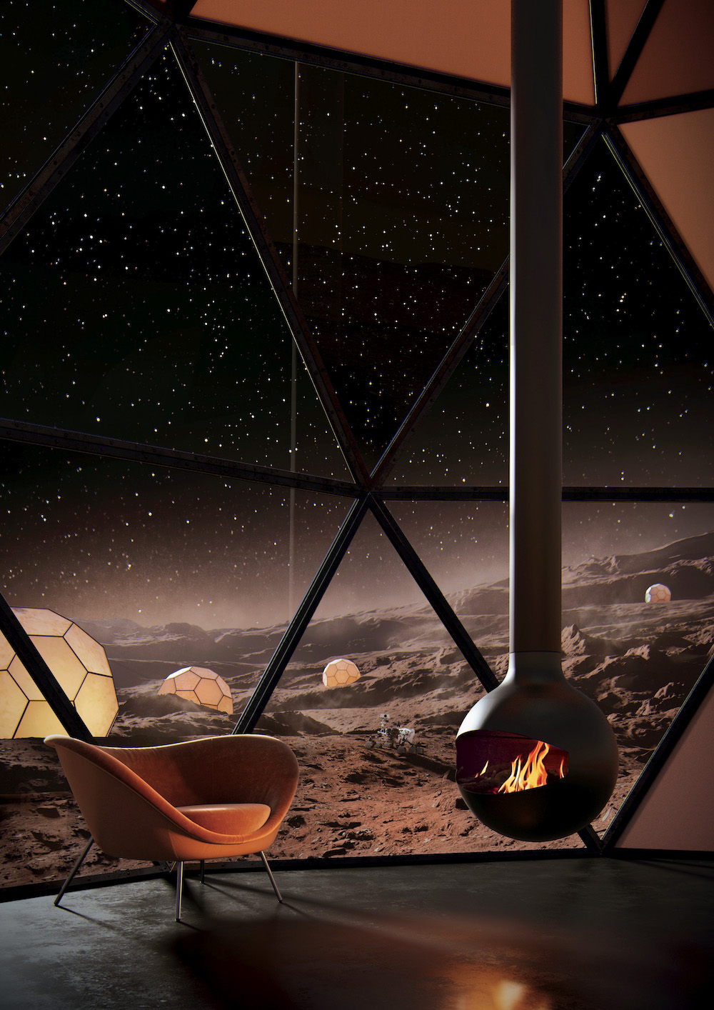 Haarden met holografisch vuur - Bathyscafocus Holo - UW-haard.nl