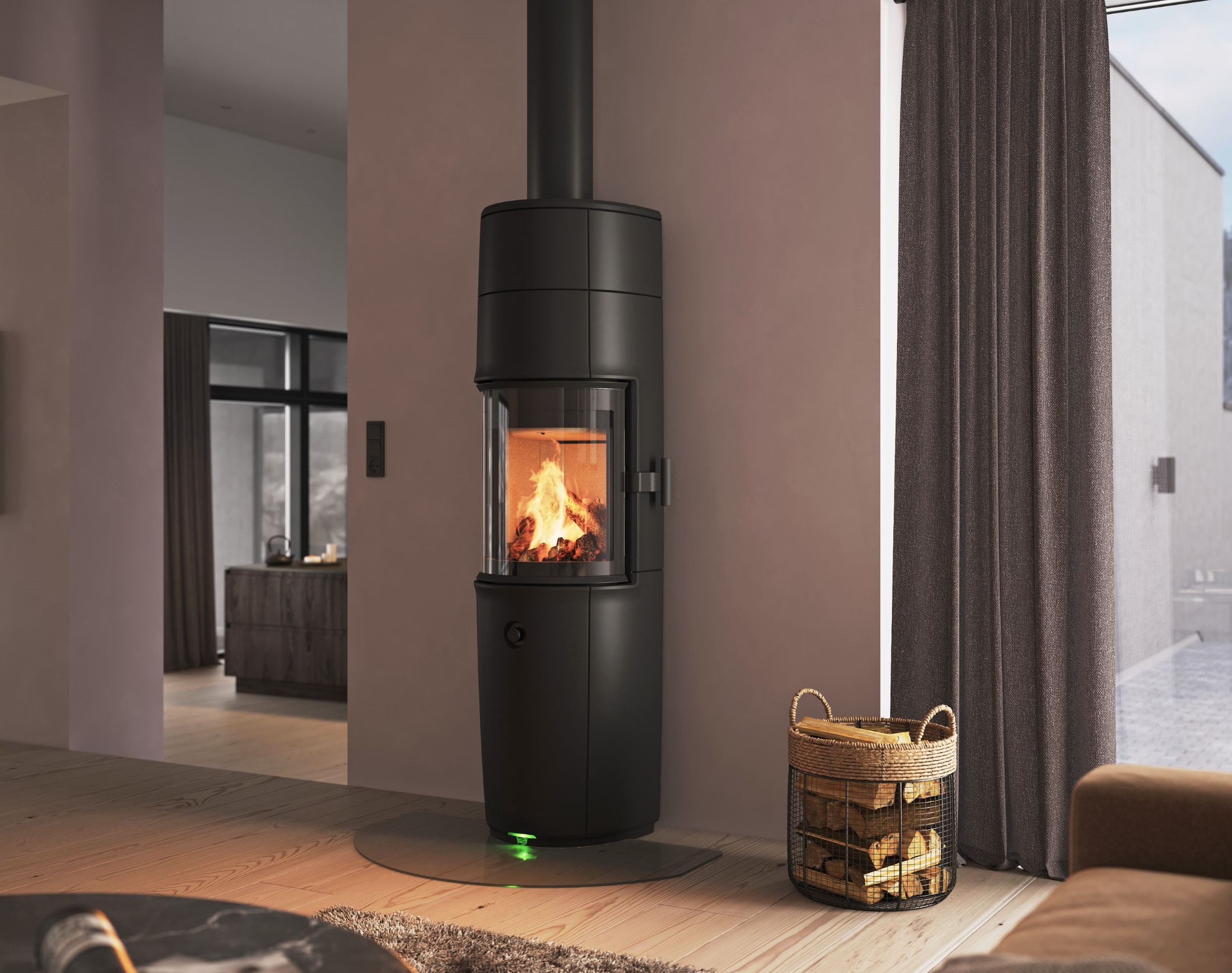 Moderne houtkachels met Scandinavisch design: de p - UW-haard.nl